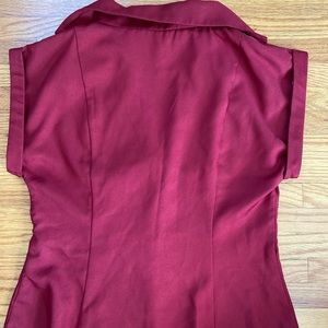 Unique Vintage | Tops | Red Vintage Blouse | Poshmark